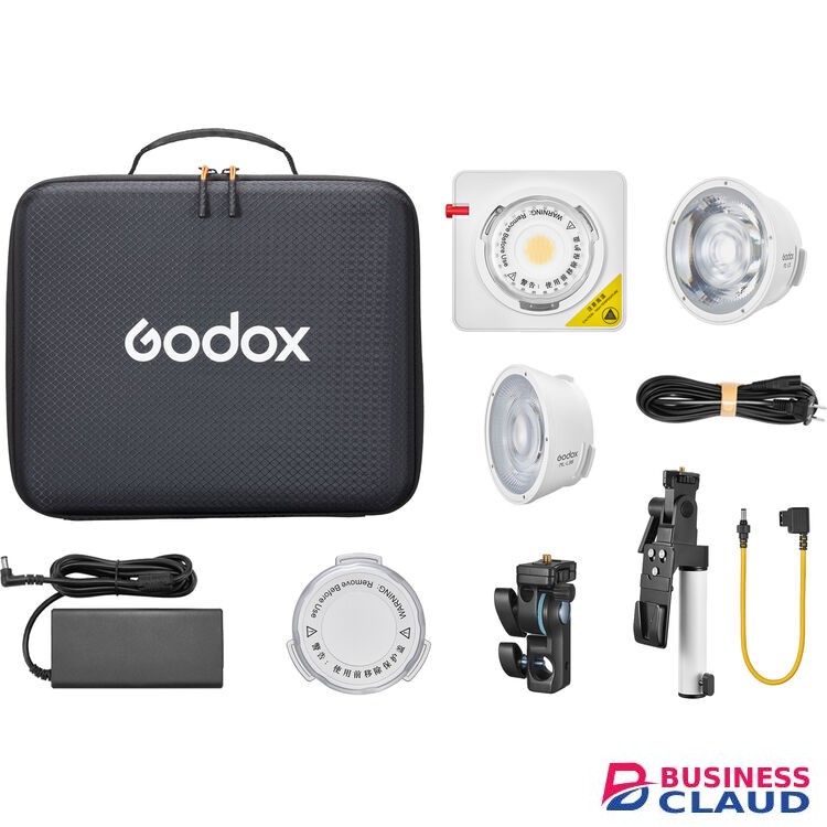 Godox ML100Bi Bi-Color Portable LED Light (36° Lens & V-Mount Handgrip ...