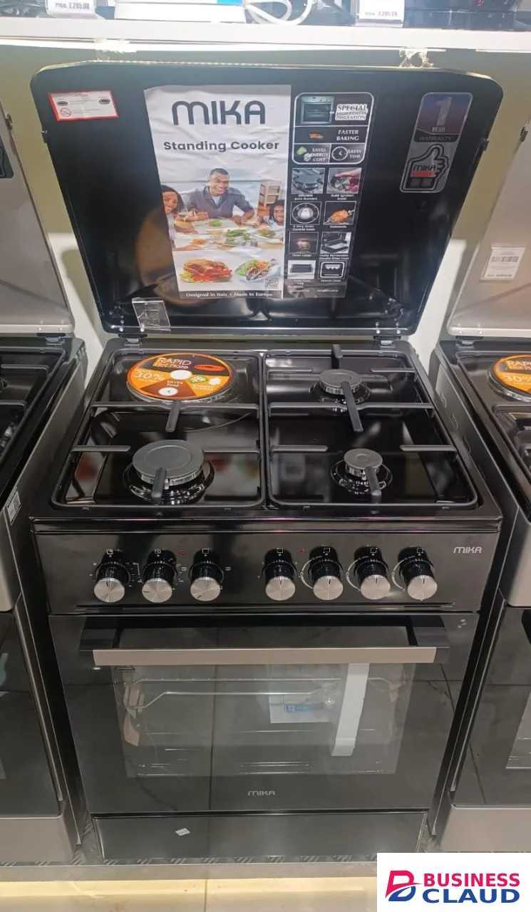 MIKA STANDING COOKER MST6060U31PFB 60CM X 60CM 3Gas Pool Jet Burners ...