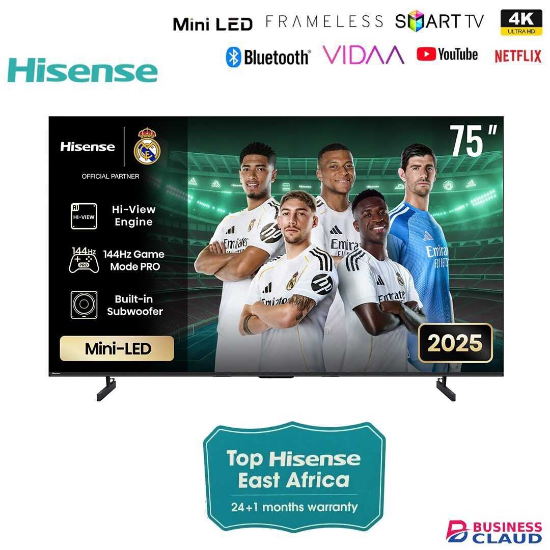 Hisense 75U7Q 75 Inch MiniLED AI TV In Kenya Collection, TVs Collection ...